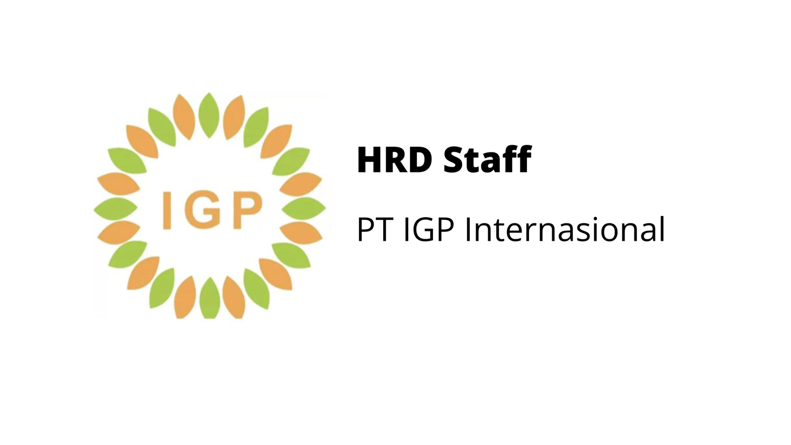 Human Resources Development Staff - PT IGP Internasional - SVB Academy